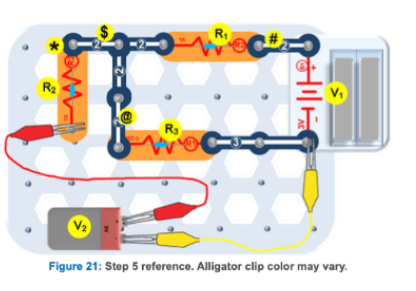 Solved The snap circuit diagram for the Figure 21 circuit is | Chegg.com