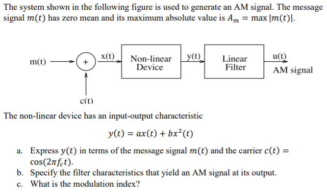 Solved The system shown in the following figure is used to | Chegg.com