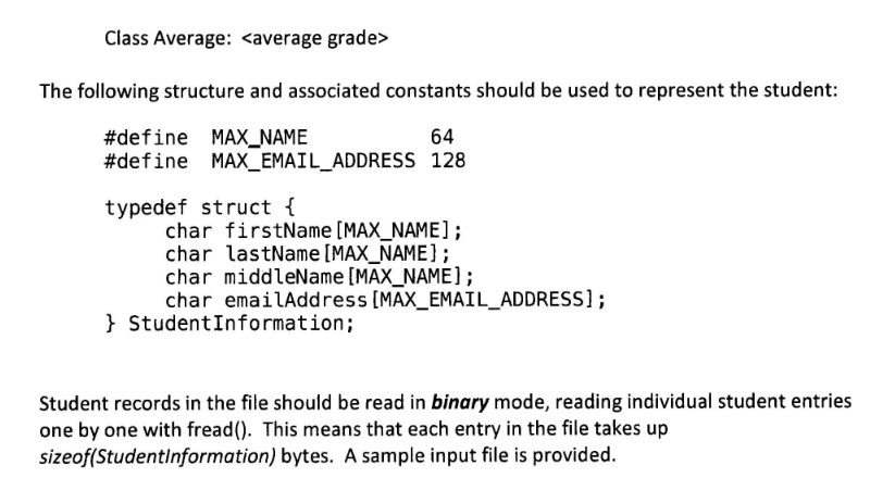 Solved This is in C Programming Language (NOTE: I INCLUDED | Chegg.com