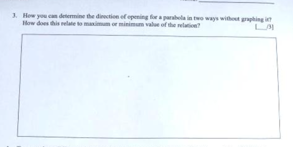 Solved 3. How you can determine the direction of opening for | Chegg.com
