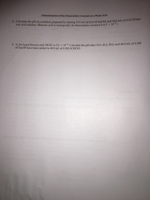 Solved REPORT SHEET EXPERIMENT Determination of the | Chegg.com