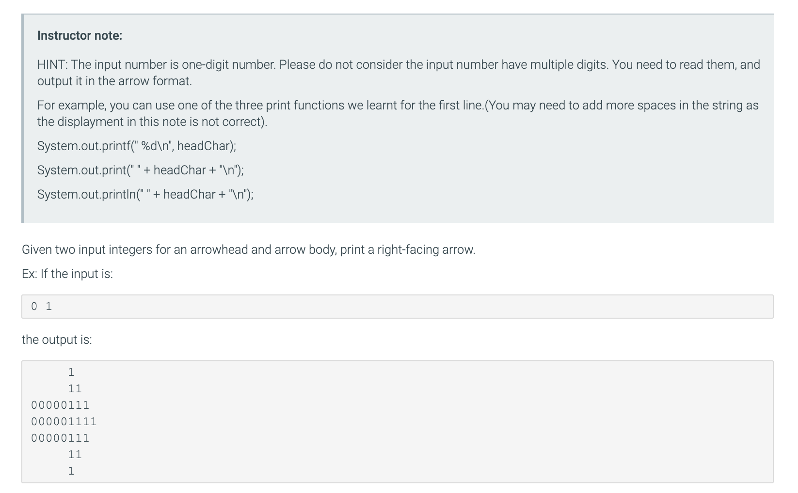 Solved Instructor note: HINT: The input number is one-digit | Chegg.com