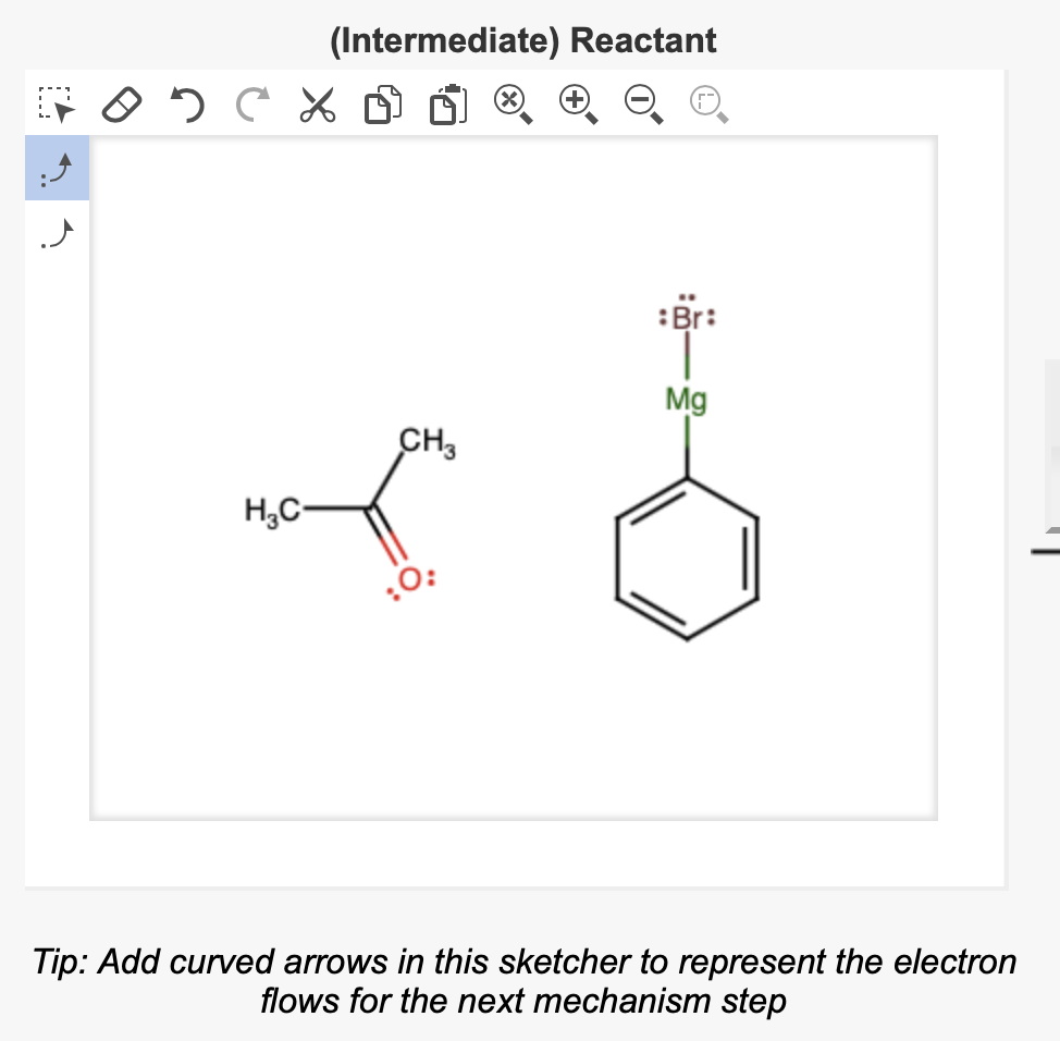 Solved (Intermediate) Reactant O O 2 X A1 =(4) CH3 H,C Tip: | Chegg.com