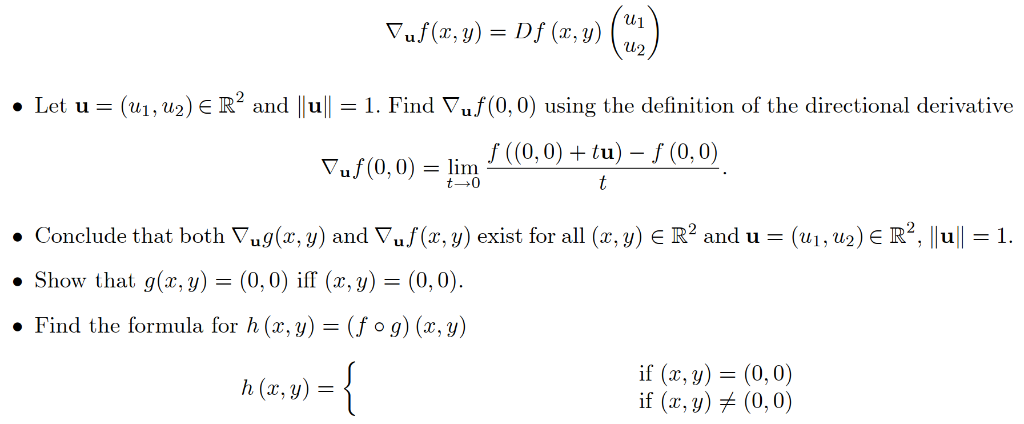 Solved . Let f : C Rm → Rn and g : V C Rn- Rk, where is open | Chegg.com Solved . Let f : C Rm → Rn and g : V C Rn- Rk, where is open | Chegg.com