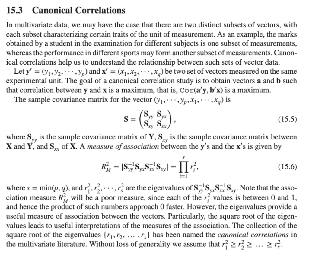 Canonical correlation analysis quantifies the | Chegg.com