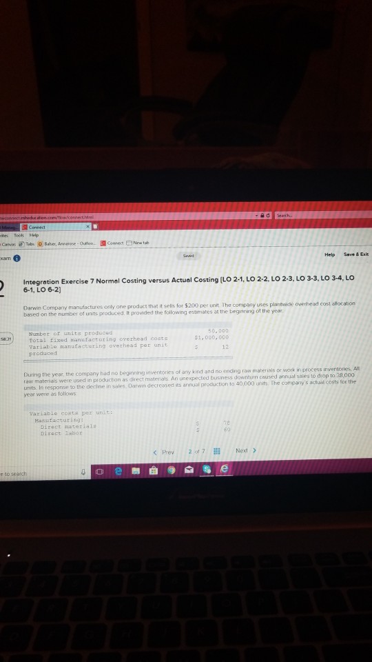 Solved Search. Connect Help Save & Exit Integration Exercise | Chegg.com
