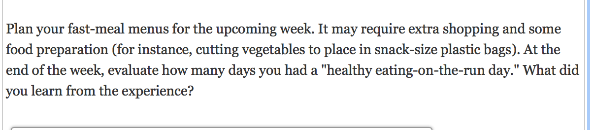 Solved How can you restructure fast-food consumption to | Chegg.com