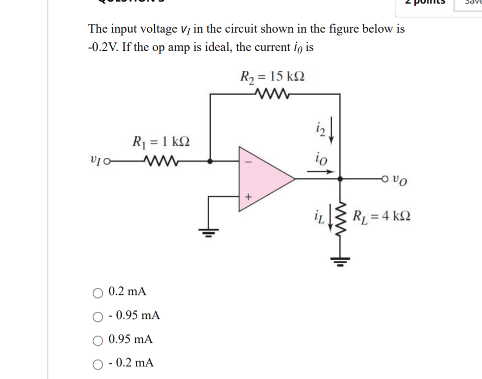 Solved 5d The input voltage V; in the circuit shown in the | Chegg.com