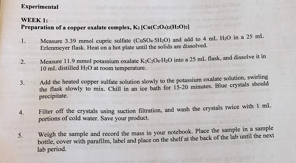 Solved complex, you loete PreLab Exercises 1. Calculate the | Chegg.com