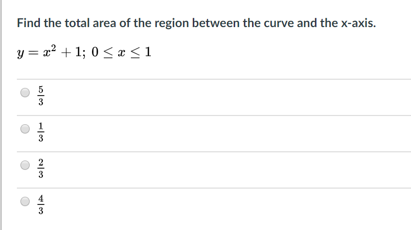 Solved Find the total area of the region between the curve | Chegg.com