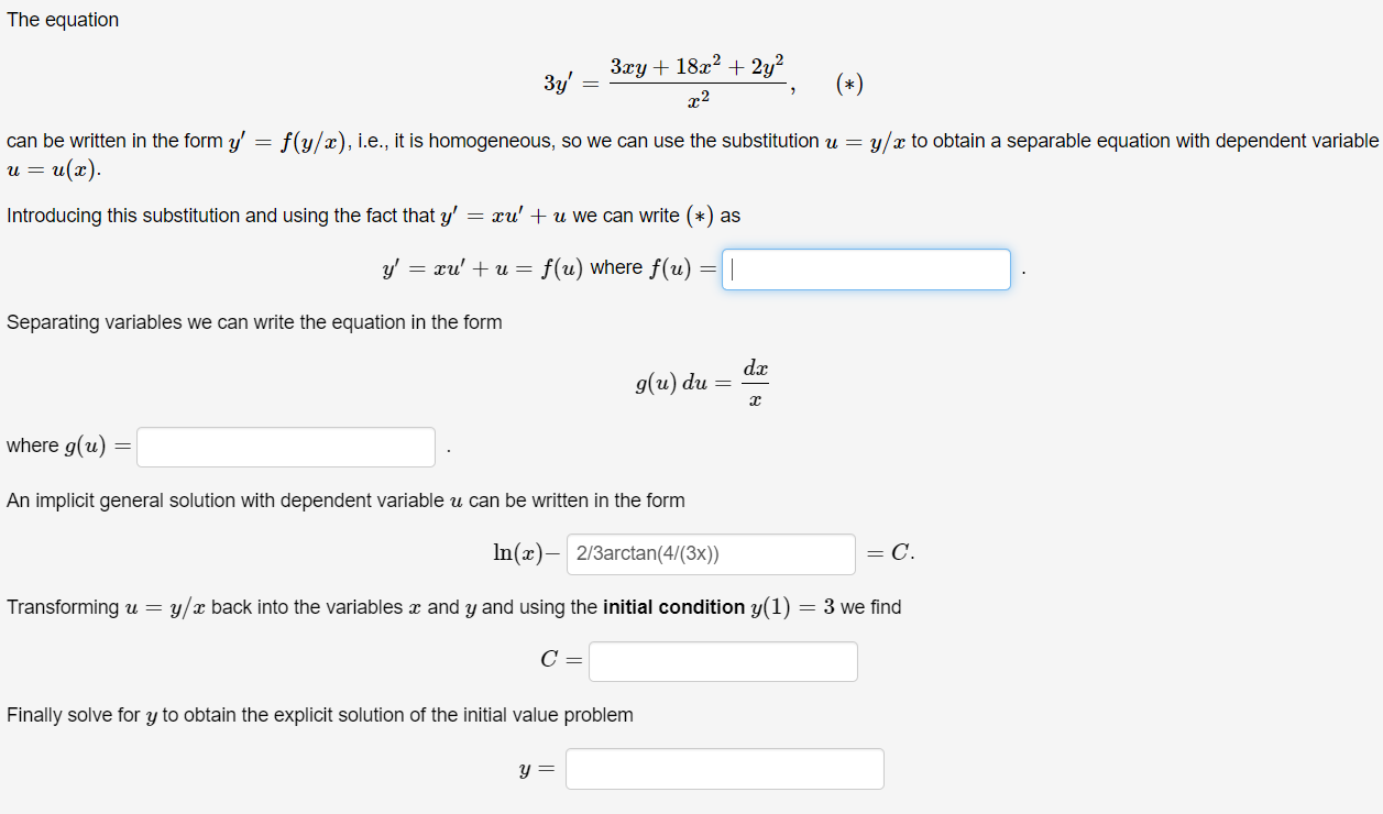 Solved The equation 3y′=x23xy+18x2+2y2 can be written in the | Chegg.com