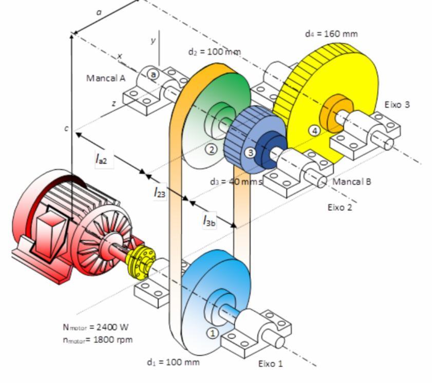 Solved 1 - For the transmission illustrated in the figure | Chegg.com