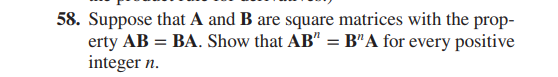 Solved 58. Suppose that A and B are square matrices with the | Chegg.com