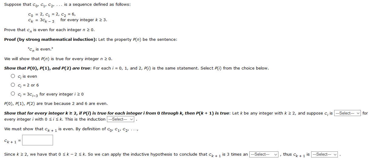 Solved Suppose That Co C1 C2 Is A Sequence Defined As 