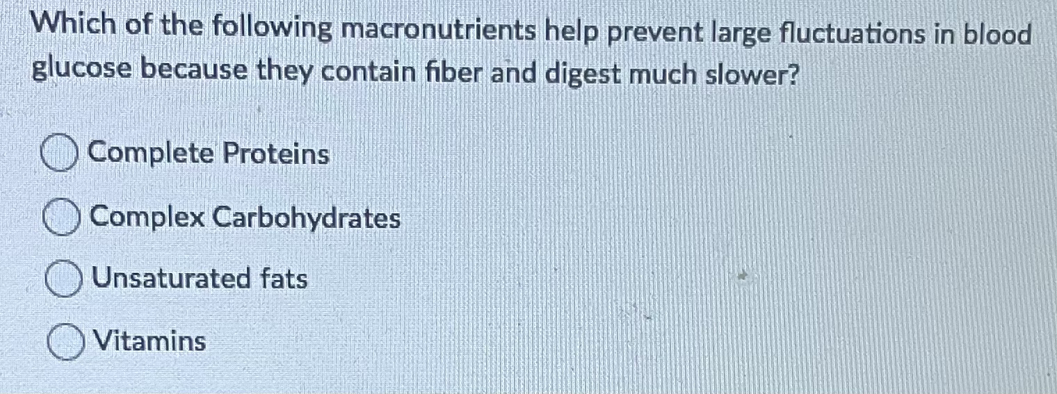 Solved The type of fiber that is known for increasing fecal | Chegg.com