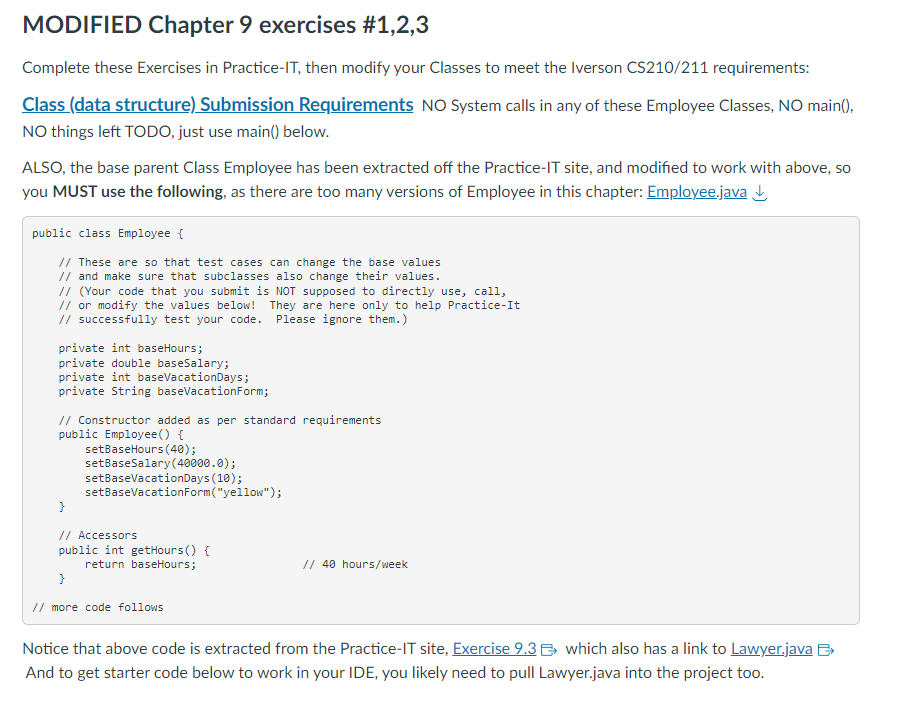 Solved MODIFIED Chapter 9 exercises \#1,2,3 Complete these | Chegg.com