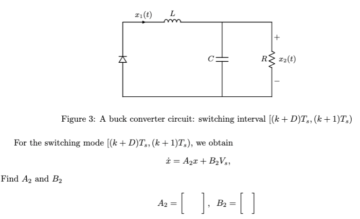 [Solved]: Solve for switch-off model and average state space
