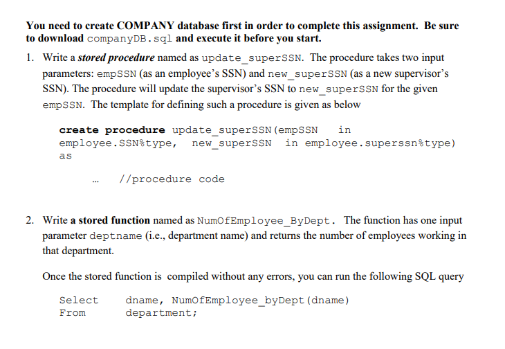 Solved CompanyDB code: drop table department cascade | Chegg.com