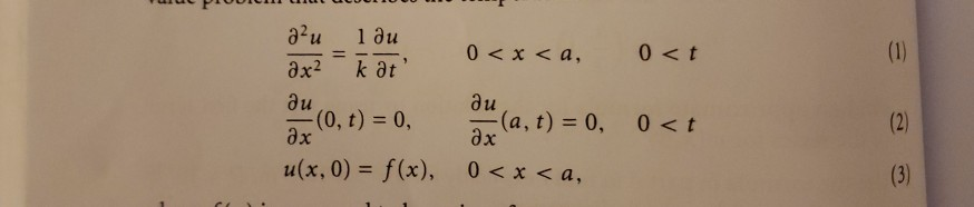 Solved 2 " 4. Solve Eqs. (1)-(3) using the initial condition | Chegg.com