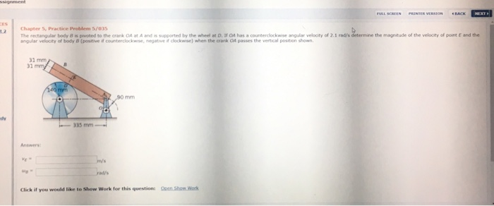Solved Chapter 5, Practice Problem 5/035 The rectangular | Chegg.com