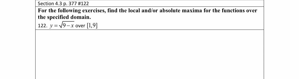 Solved For the following exercises, find the local and/or | Chegg.com