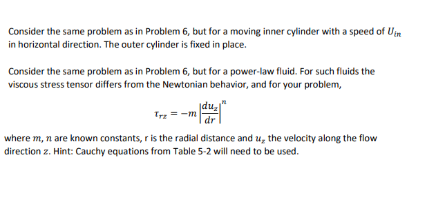 Solved Consider steady, pressure-driven flow of a Newtonian | Chegg.com