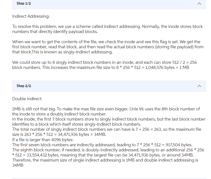 Solved For these questions consider a Unix like file system | Chegg.com