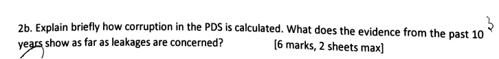 Solved 2b. Explain briefly how corruption in the PDS is | Chegg.com