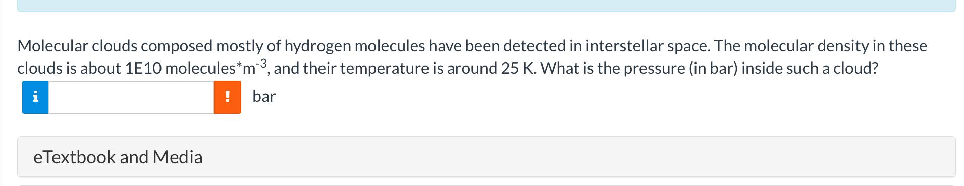 [solved] Molecular Clouds Mostly Of Hydrogen Molecules Ha