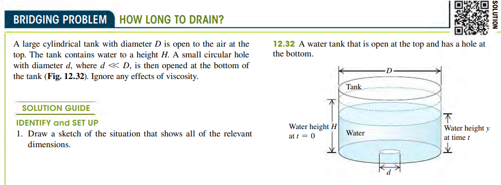Solved BRIDGING PROBLEM HOW LONG TO DRAIN? Wed SOLUTION | Chegg.com