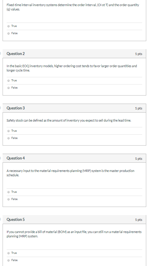 Solved Fixed-time interval inventory systems determine the | Chegg.com