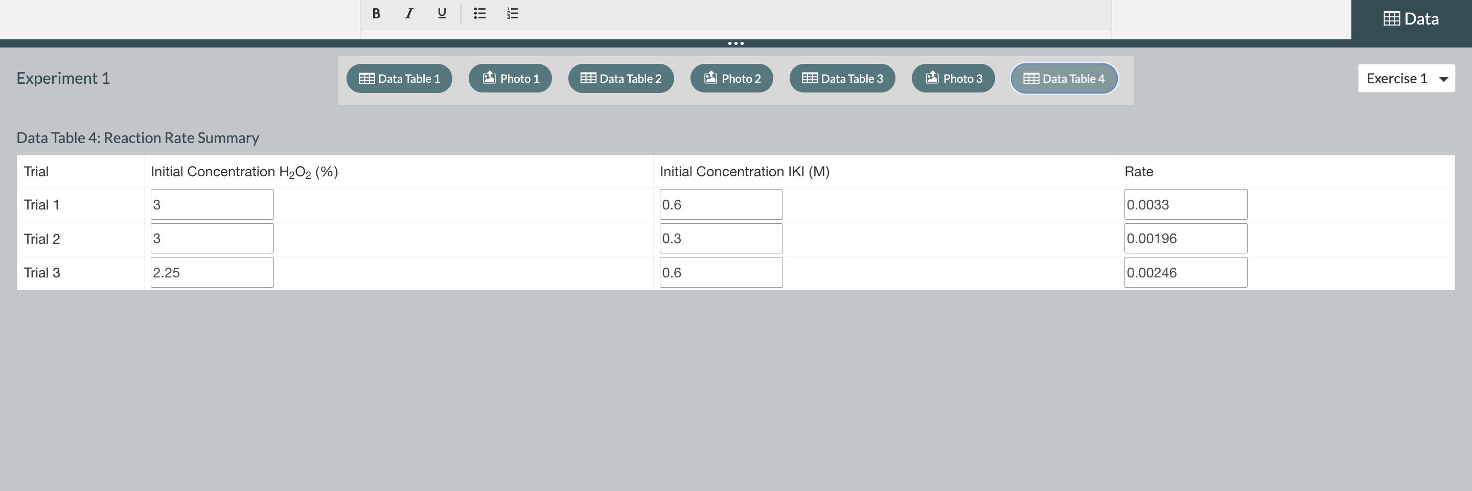 Solved Determine the order of the IKI in this reaction. | Chegg.com