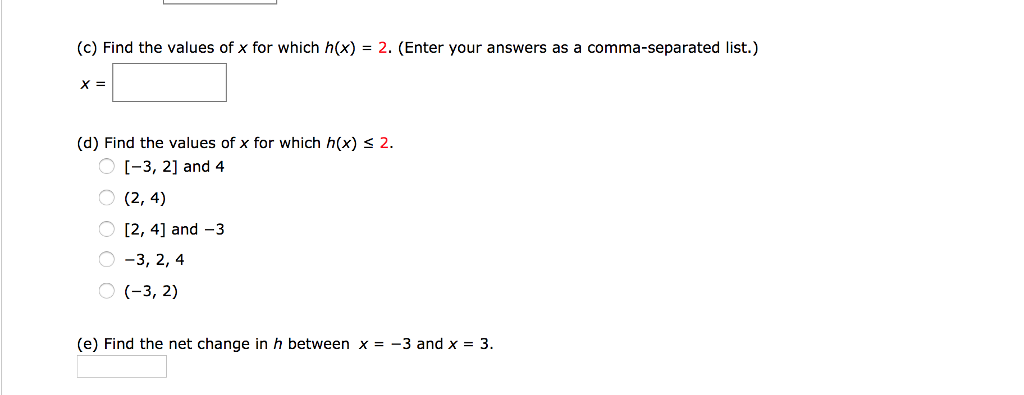 Solved The graph of a function h is given. (a) Find h(-2), | Chegg.com