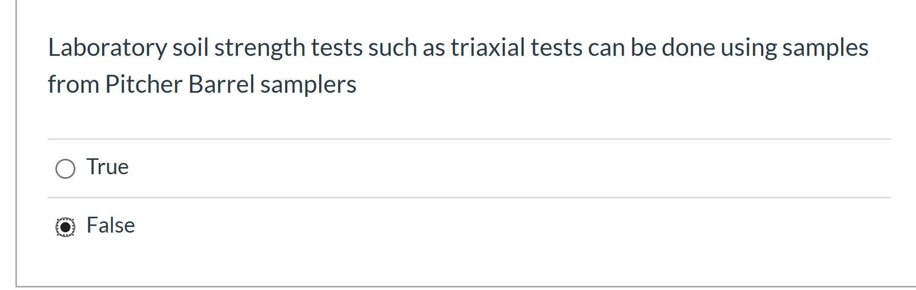 Solved Laboratory soil strength tests such as triaxial tests | Chegg.com