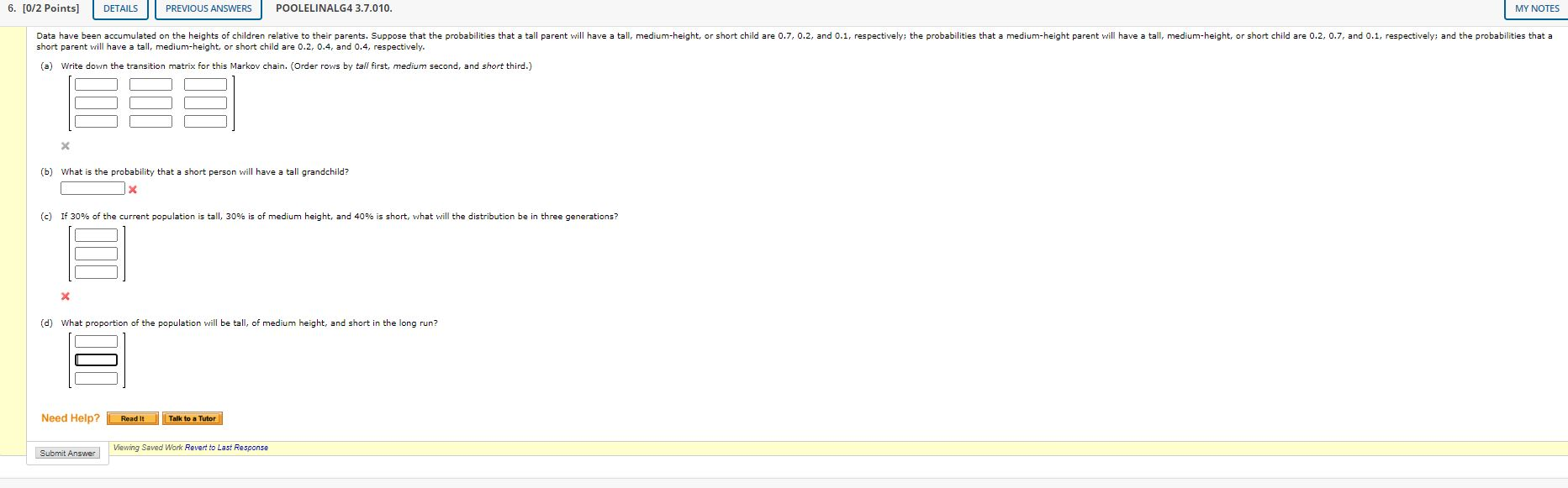 Solved 6. 0/2 Points] DETAILS PREVIOUS ANSWERS POOLELINALG4 | Chegg.com