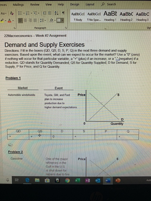 Solved Search Ences Mailings Review View Help Design Layout