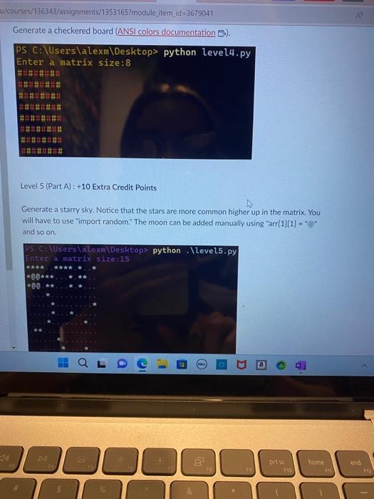 Solved Generate a checkered board (ANSI colors documentation | Chegg.com