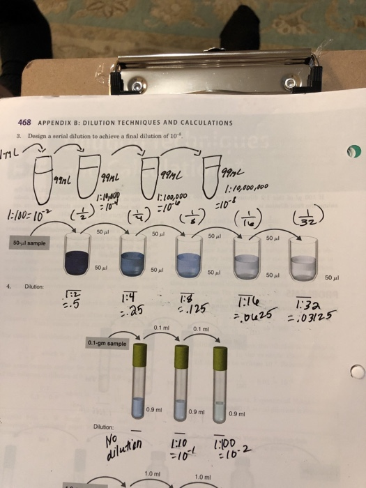 468 APPENDIX B: DILUTION TECHNIQUES AND CALCULATIONS | Chegg.com