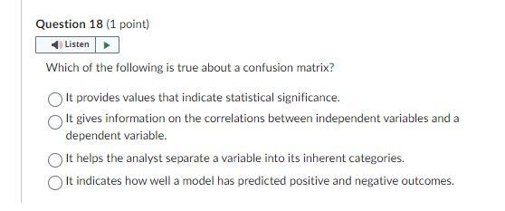 Solved When conducting a logistic regression analysis, what | Chegg.com