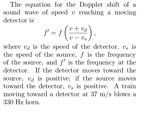 Sound Frequency Formula