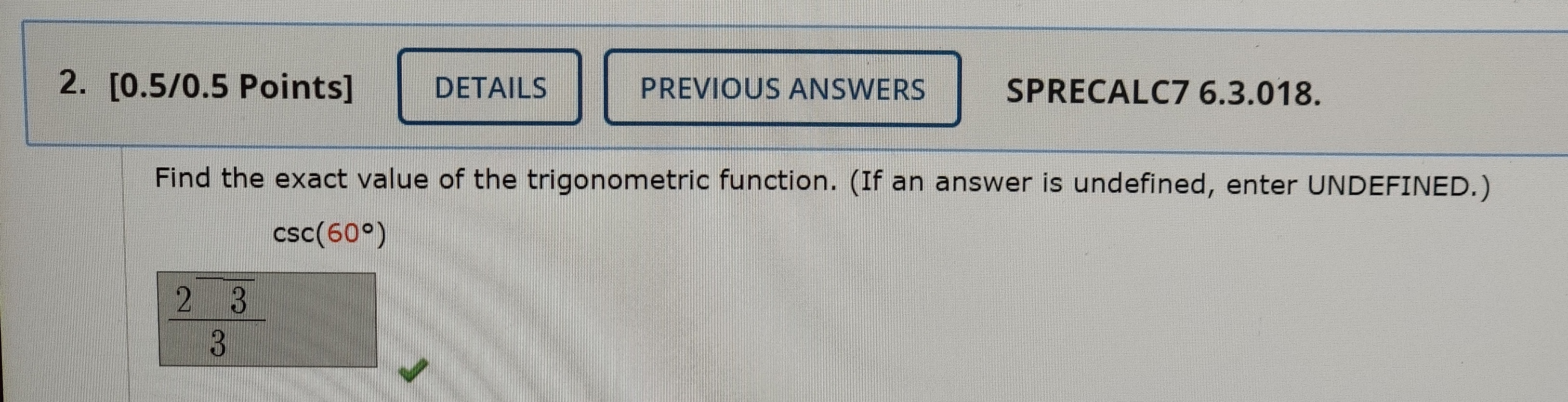 Solved I have the answer I just need the work for it. | Chegg.com