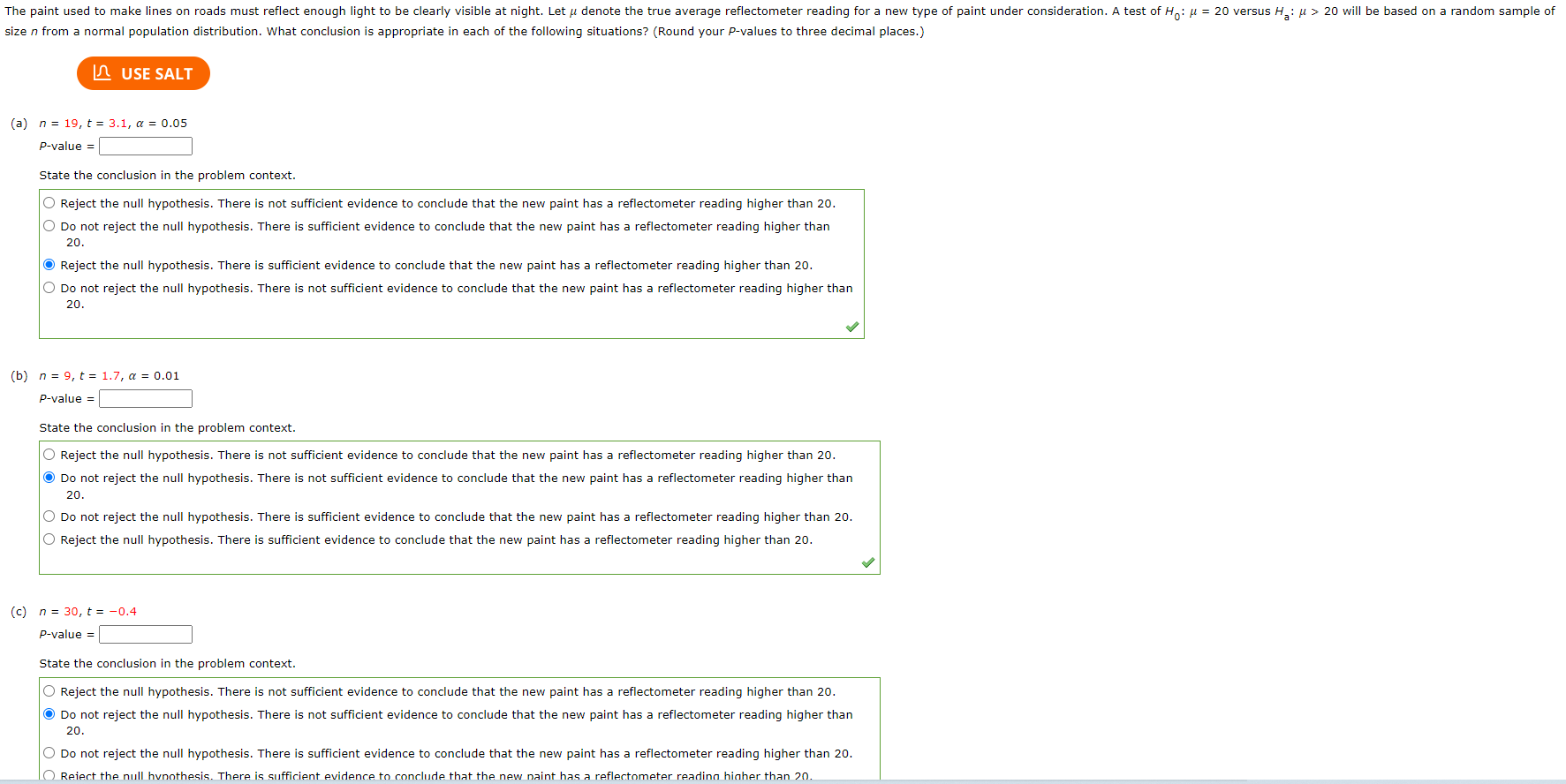 Solved Reject the null hypothesis. There is not sufficient | Chegg.com