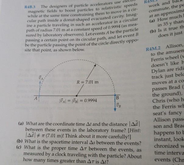 Solved electio R4B.3 The designers of particle accelerators | Chegg.com