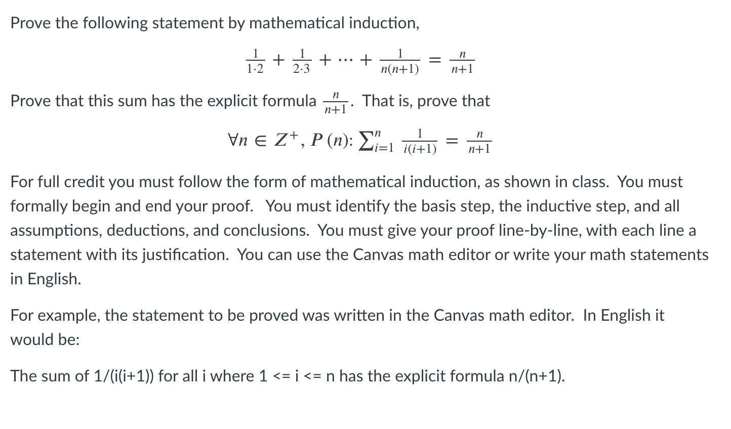 Solved Prove the following statement by mathematical | Chegg.com
