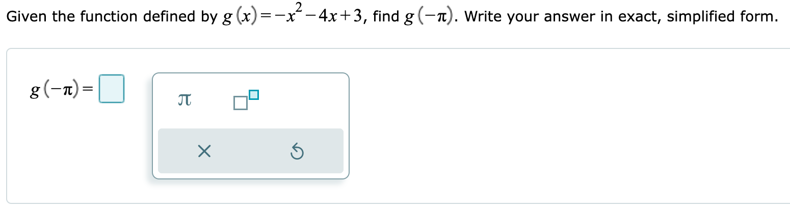 Solved 2 Given the function defined by g(x)=-x² - 4x +3, | Chegg.com