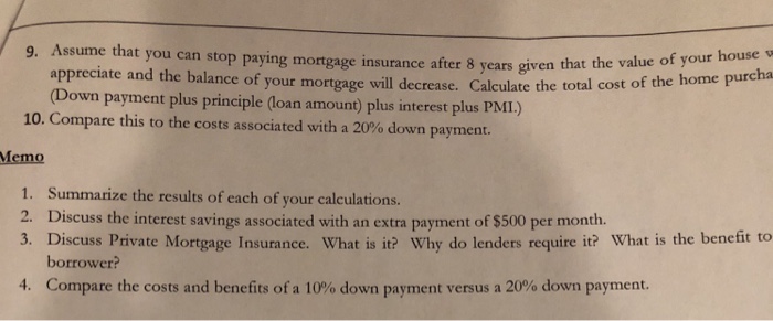 Solved Mortgage Analysis You are planning to purchase a | Chegg.com