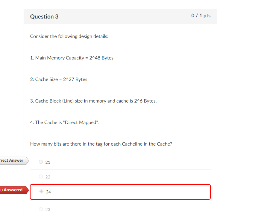 Solved Consider the following design details: 1. Main Memory | Chegg.com
