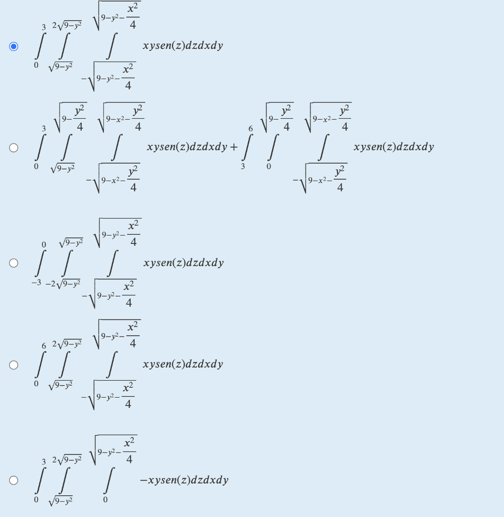 Solved Consider the following sum of integrals With respect | Chegg.com