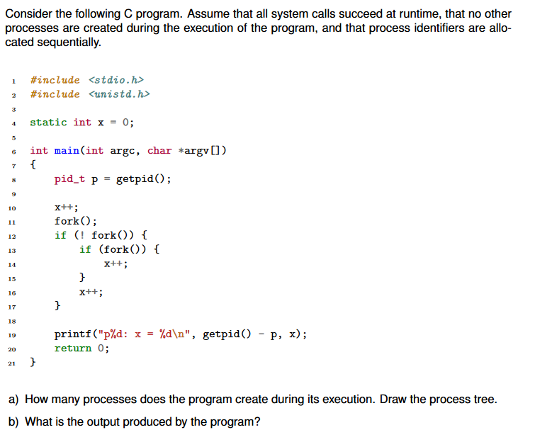 Solved Consider the following program. Assume that all | Chegg.com