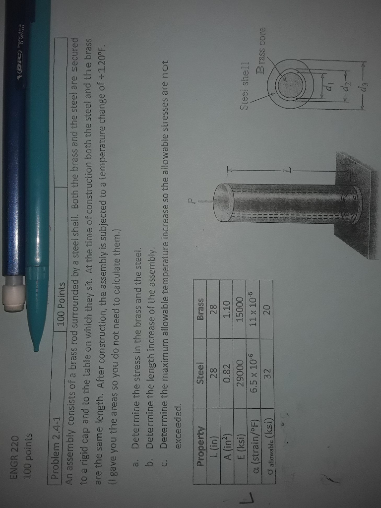 Solved ENGR 220 100 points Problem 2.4-1 An assembly | Chegg.com